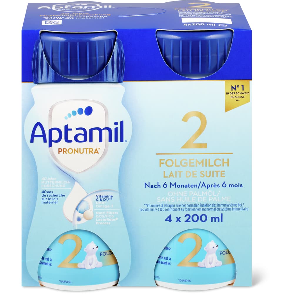 Aptamil · Lait de suite 2 en biberon · après 6 mois • Migros