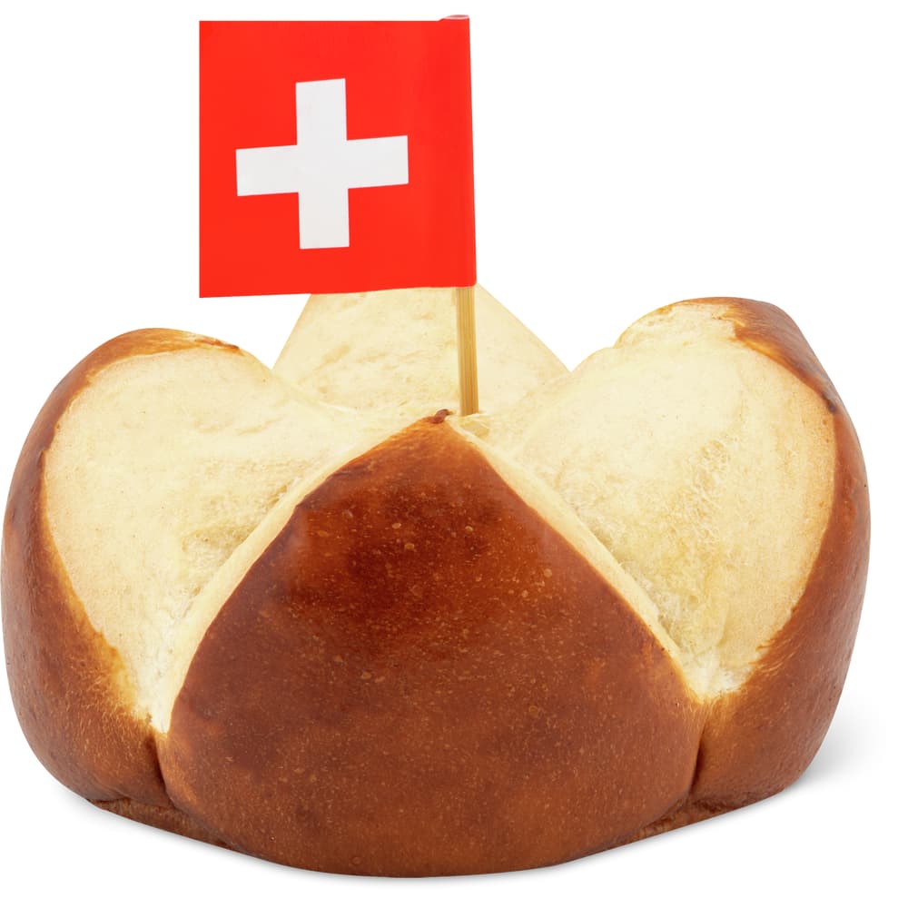 Frisch & Handgemacht · Swiss National Day Rolls · Lye Bread • Migros
