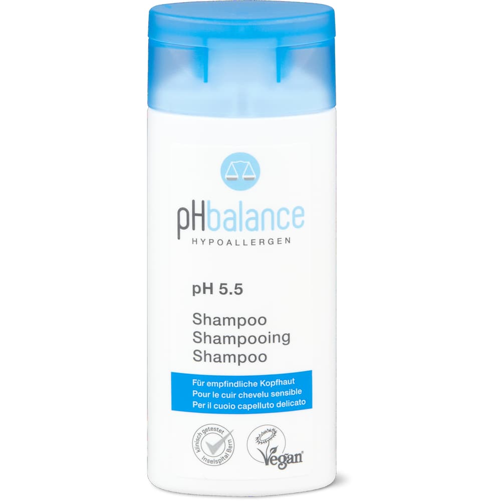 pH balance · pH balance mini Shampoo • Migros