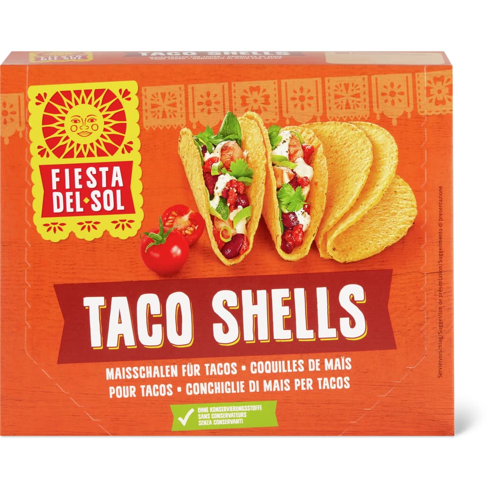 Fiesta del Sol · Taco-Schalen aus Maismehl • Migros
