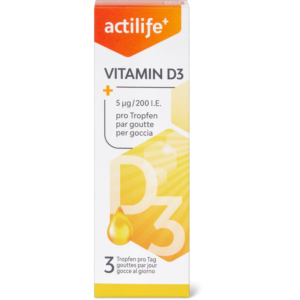 Actilife · Gouttes · Vitamine D3 • Migros