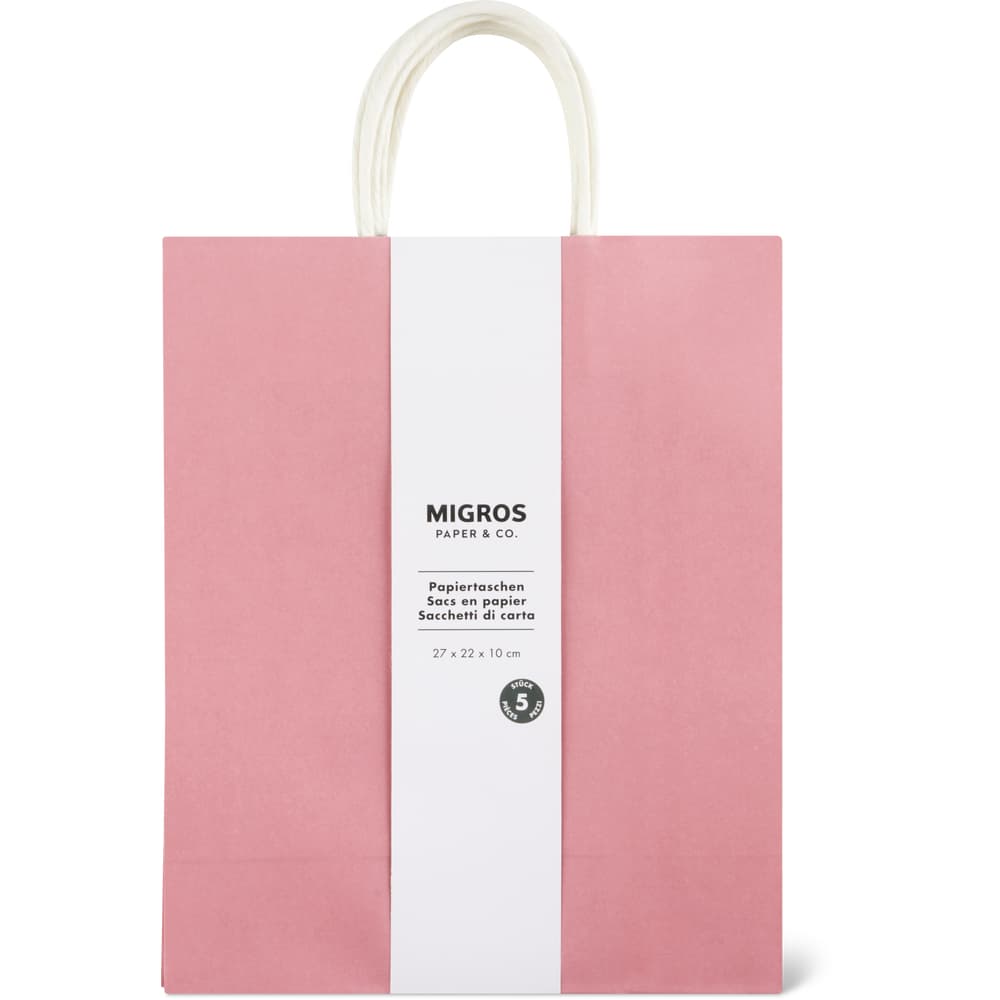 MIGROS PAPER & CO. · Sacs en papier grand format • Migros
