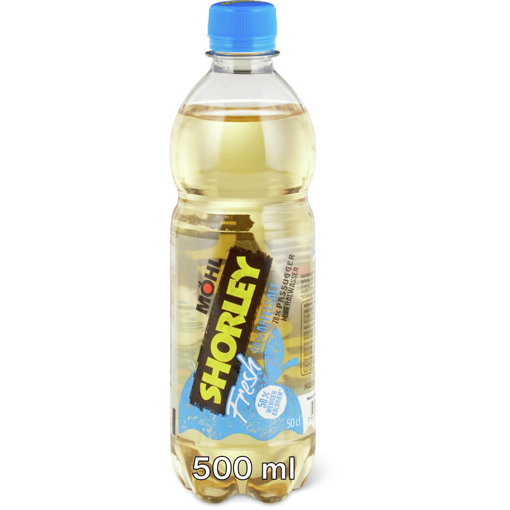 Mosterei Möhl · Shorley Fresh · 50% Fewer Calories • Migros