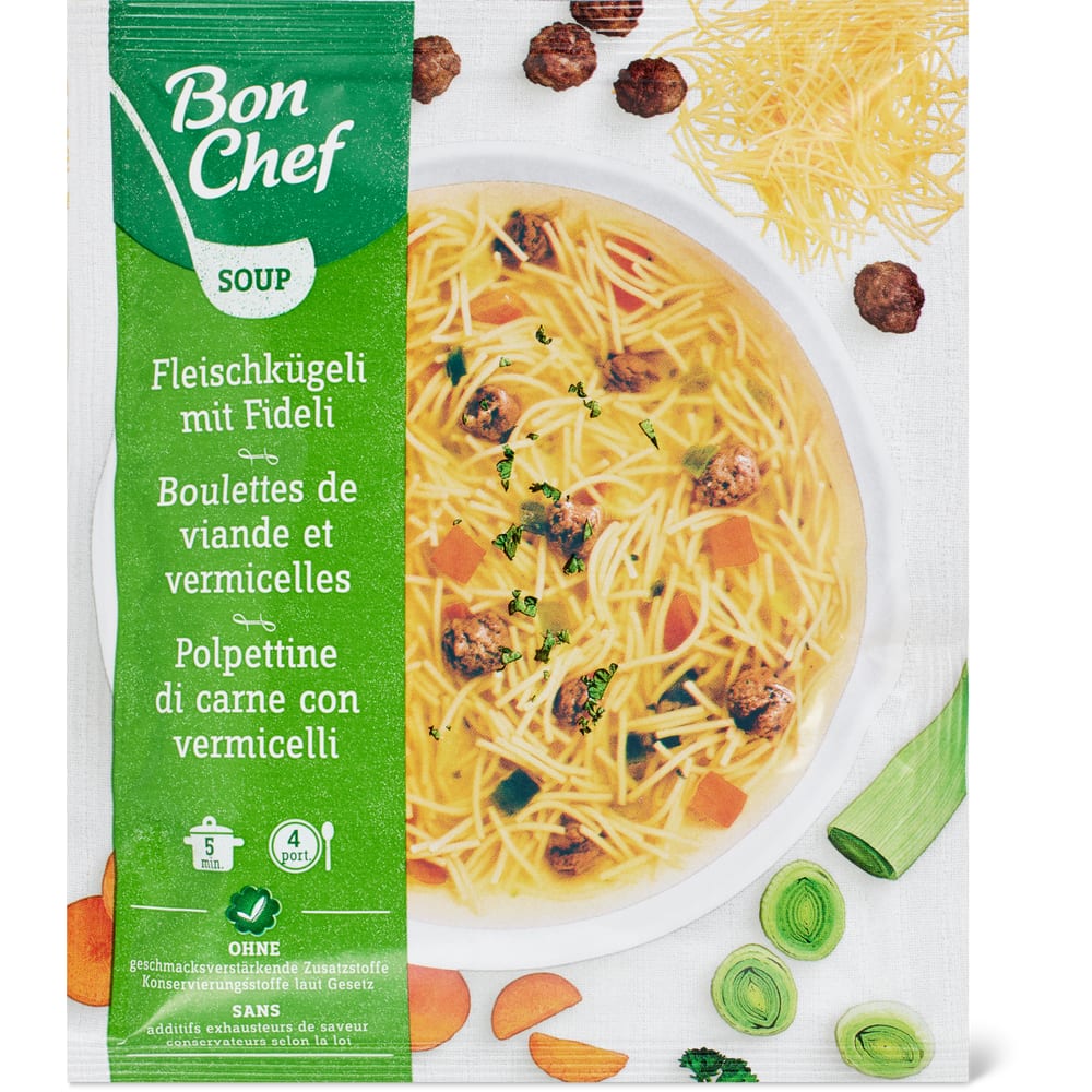 Bon Chef · soup · Meatballs with fideli • Migros