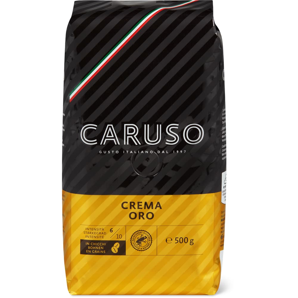 Caruso Gusto Italiano · Coffee beans · Crema Oro • Migros Online