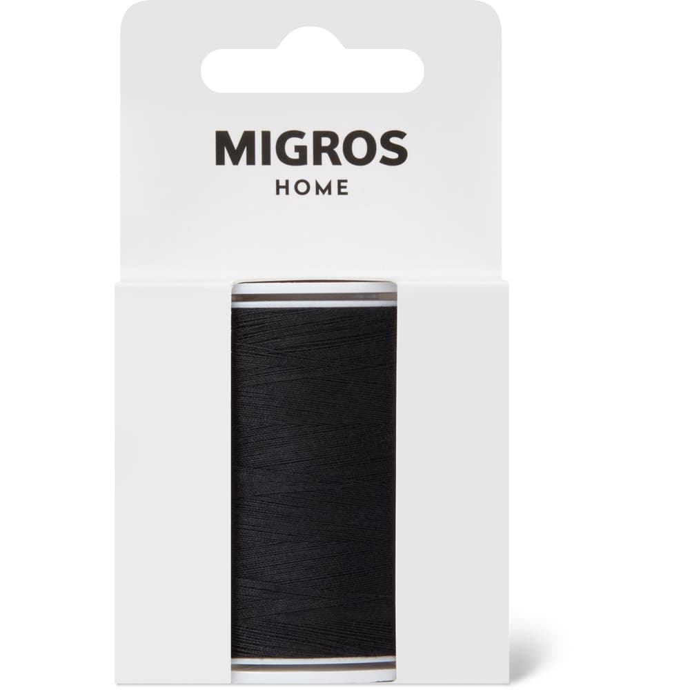 Migros Home · Polyester Machine Thread · 1000 m, Black • Migros