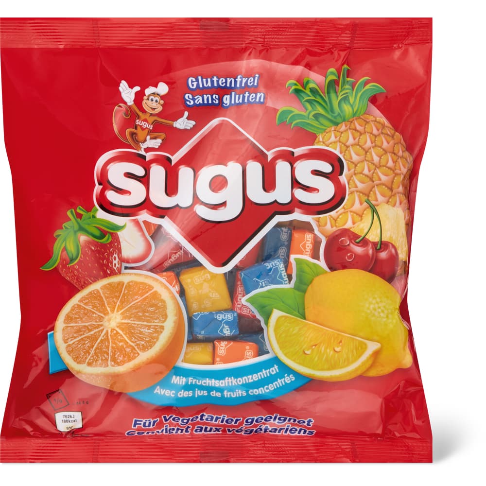 Sugus · Chewy Sweets · With Fruit Juice Concentrate • Migros