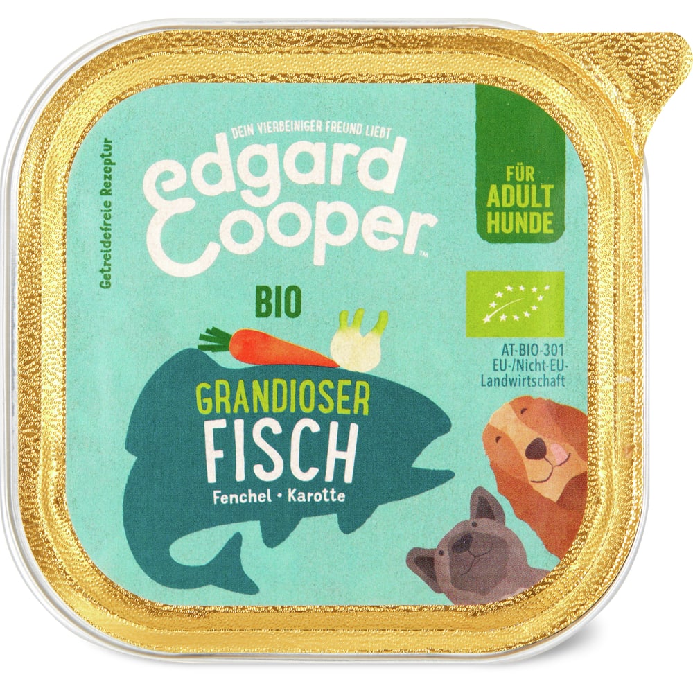 Edgard & Cooper Adult · Paté Fisch · Bio, Fenchel & Karotte • Migros