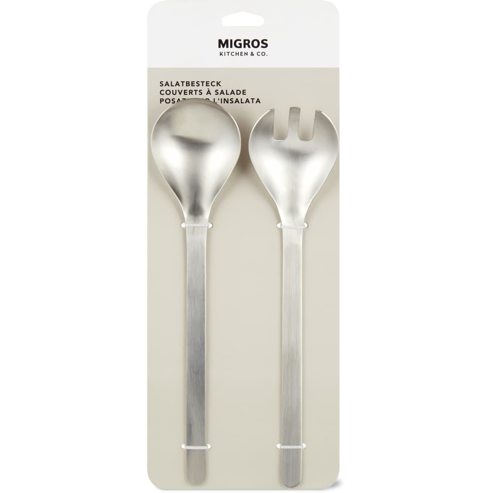 Migros Kitchen & Co. · Posate per insalata · argento, acciaio inox, 24 ...