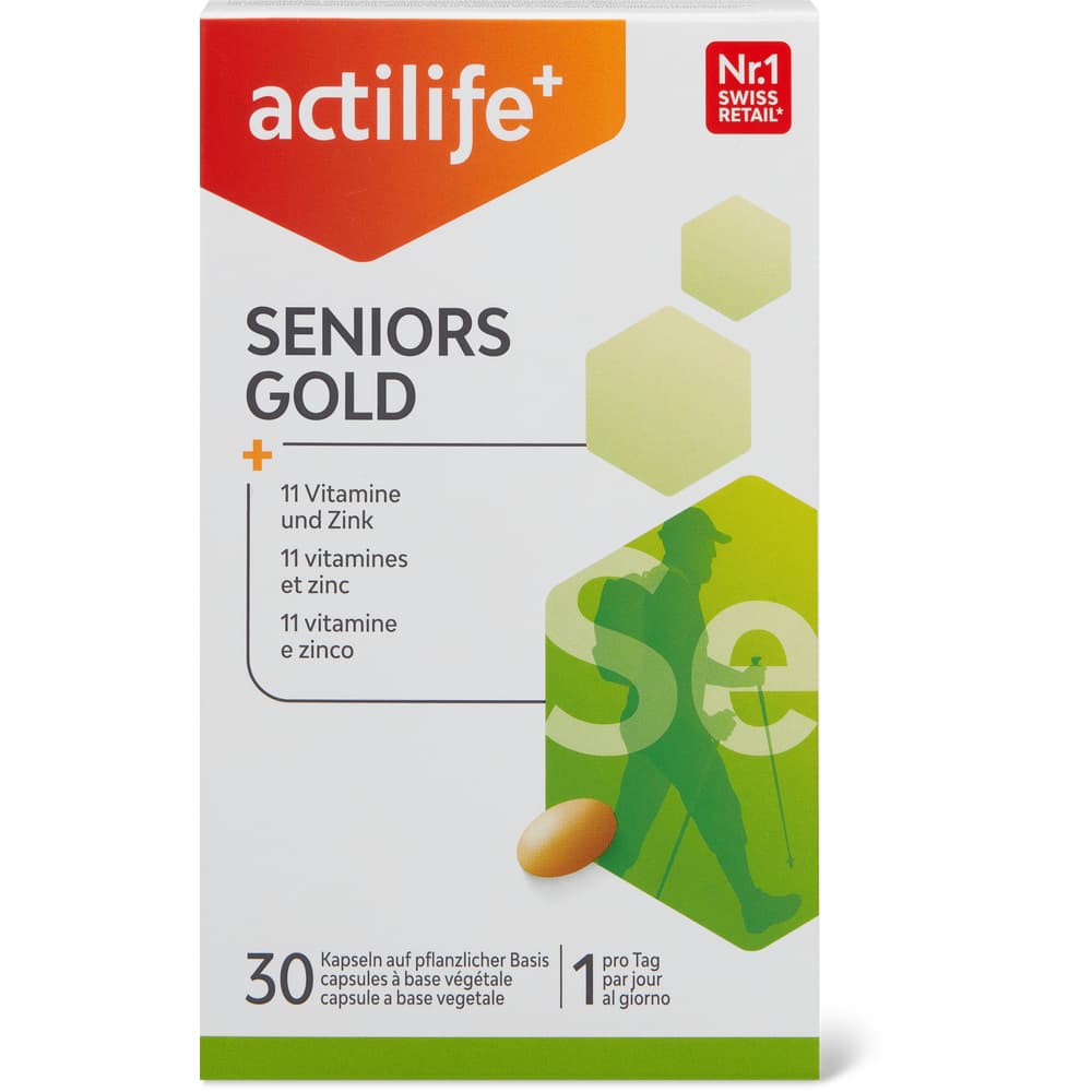 Actilife · Capsules · Seniors Gold • Migros