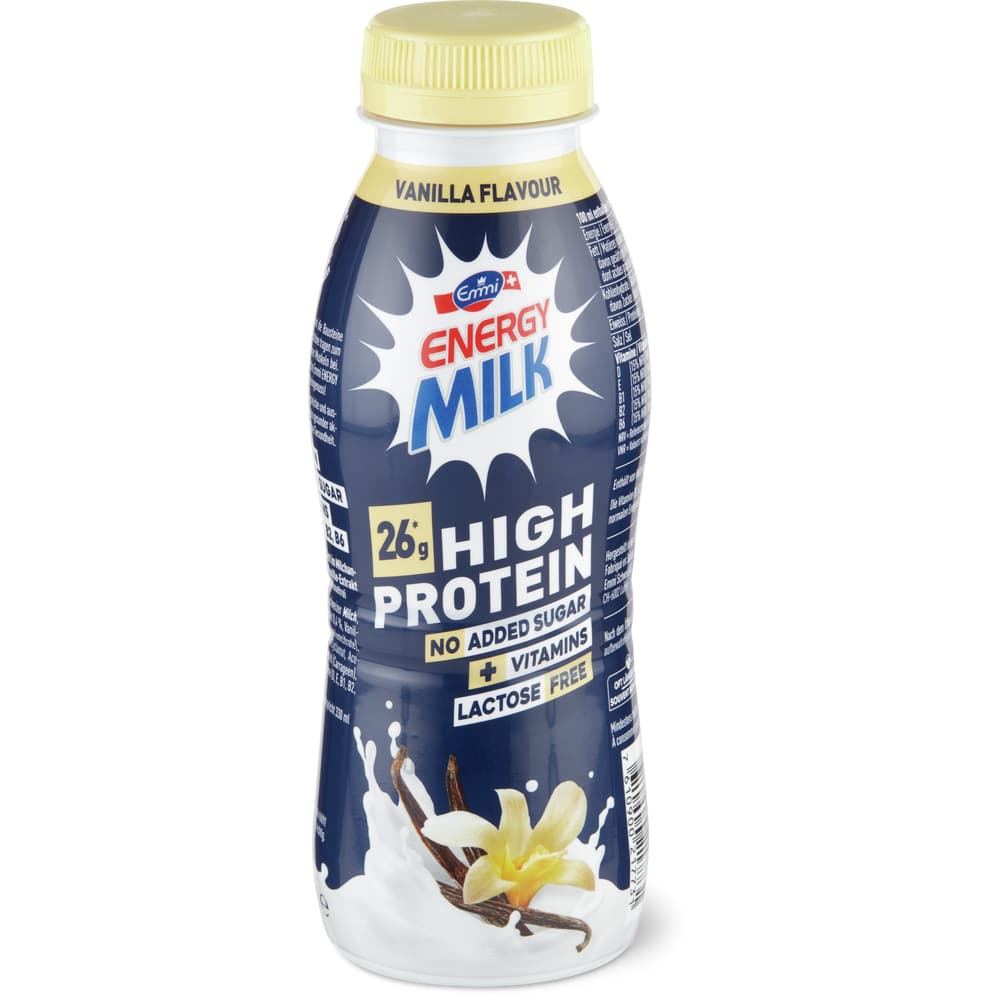 ENERGY MILK · Energy Milk · Vanilla, no added sugar • Migros