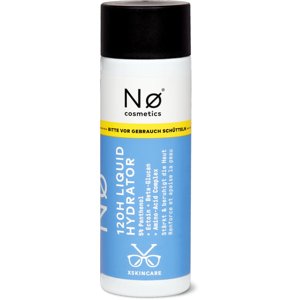 No Cosmetics Happy Today · 120h liquid hydrator · strengthens and ...