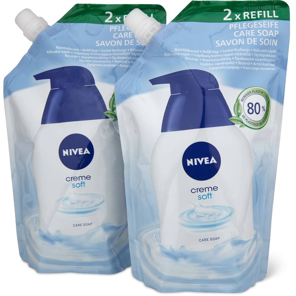 Nivea Creme Soft · Care soap · for 4 refills • Migros
