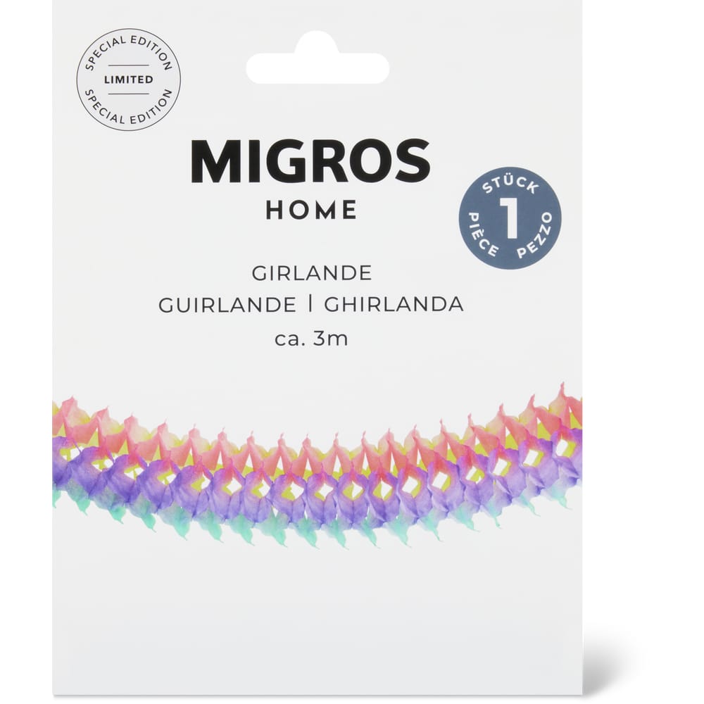 Migros Home · Girlande · Farbverlauf 3M • Migros