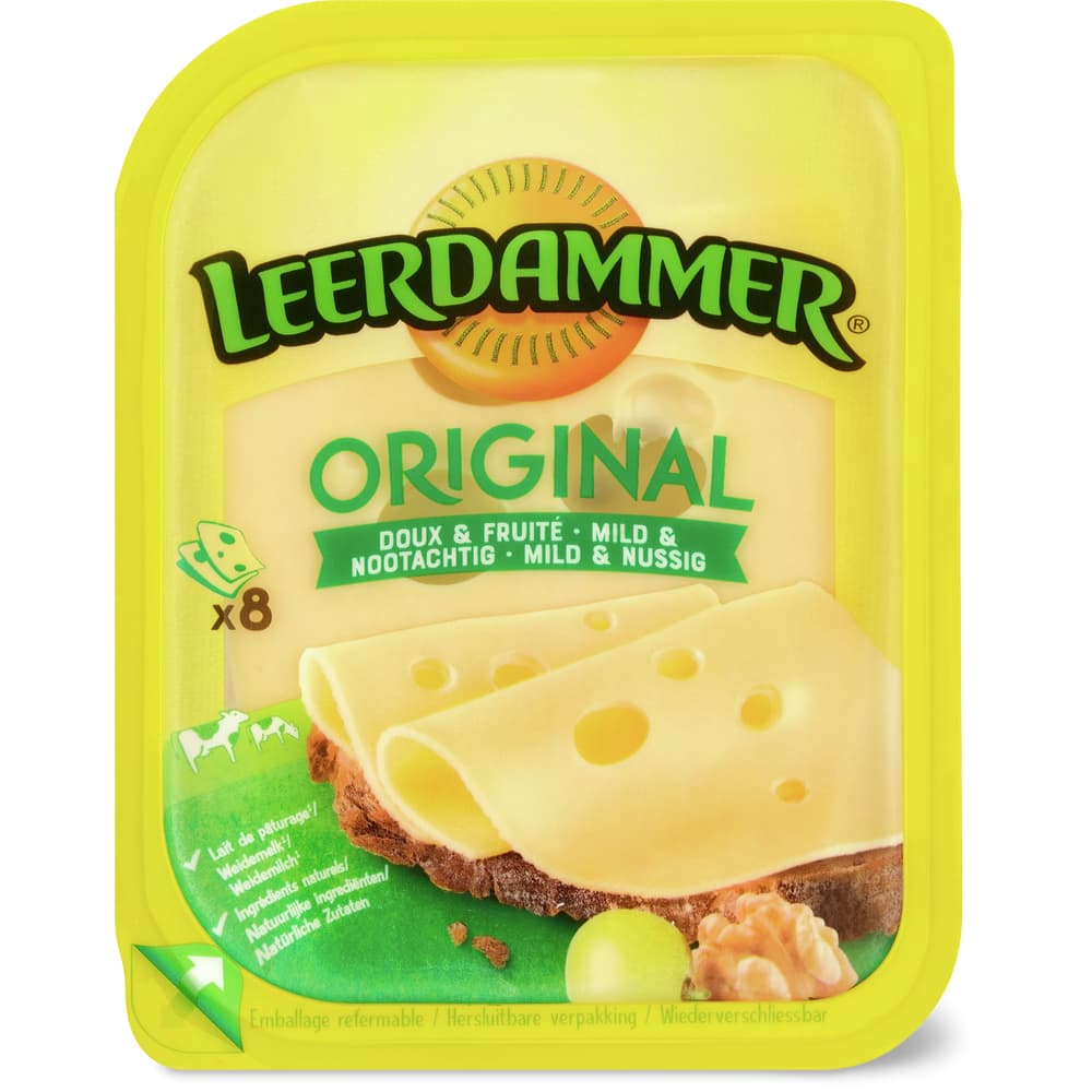 Leerdammer · Fromage à pâte mi-dure · en tranches • Migros