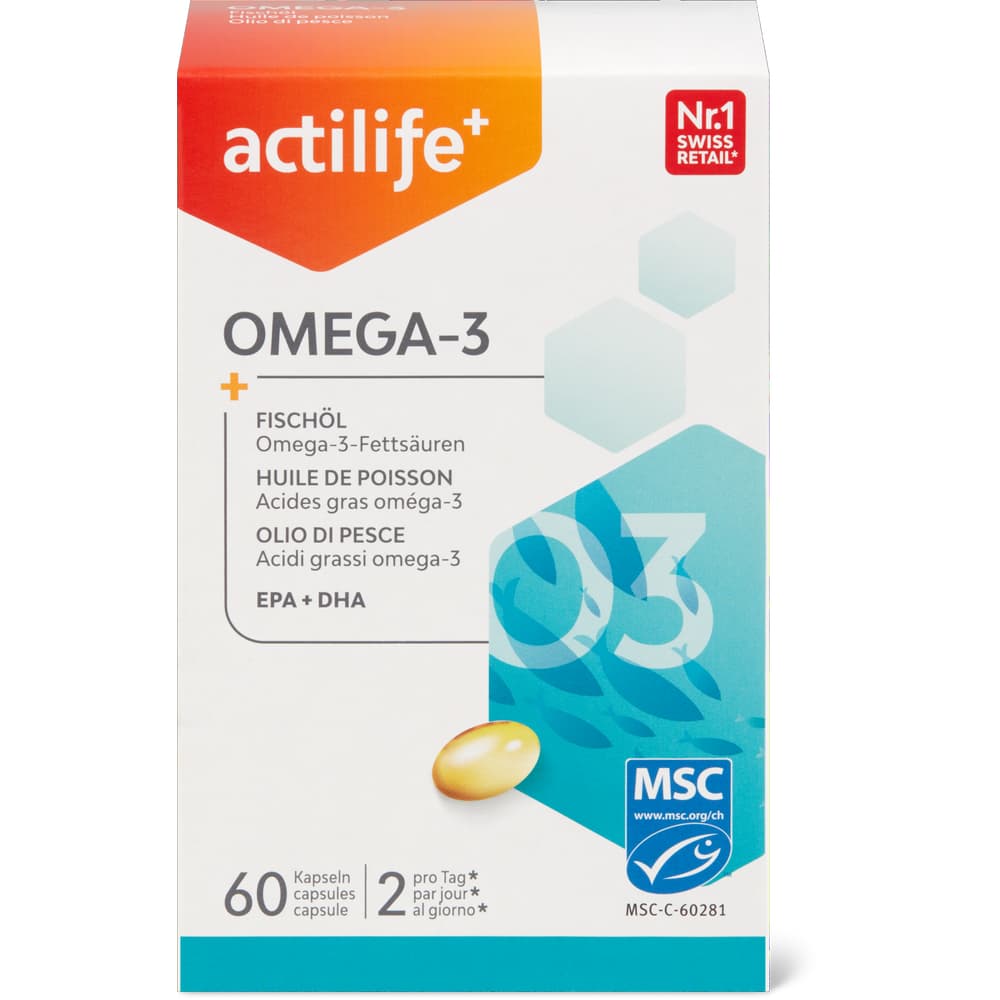 Actilife · Capsules à l’huile de poisson Omega 3 • Migros