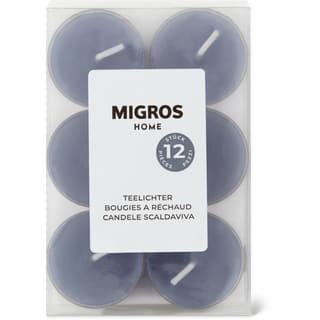 Migros Home · Teelichter · grau, 4h • Migros