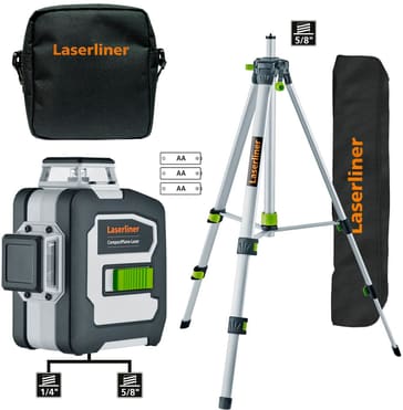 Laserliner Kreuzlinien-Laser CompactPlane 3G Set 150 30 m ...