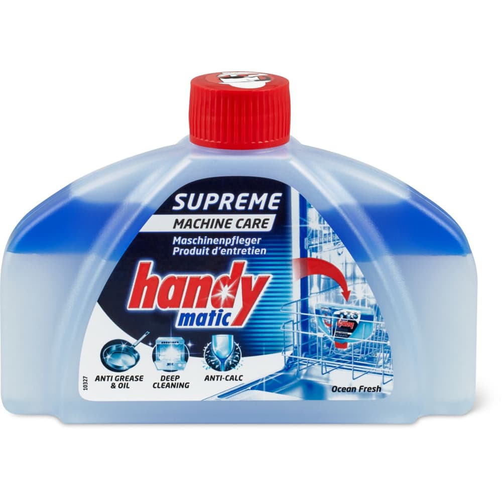 Handymatic Supreme · Maschinenreiniger · Meeresfrische • Migros