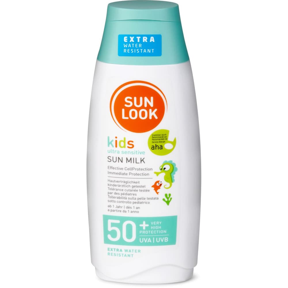 Sun Look aha! Kids Ultra Sensitive · Sonnenmilch · 50+, UVA/UVB ...