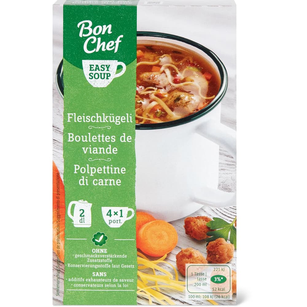 Bon Chef Easy soup · soup · meat balls • Migros Online