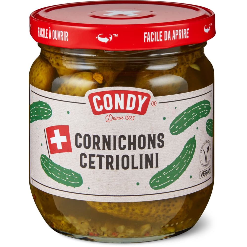 Condy · Swiss gherkins · . • Migros
