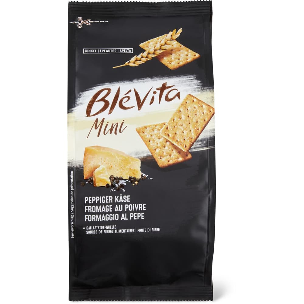 Blévita Mini · Crackers Apéritifs · fromage au poivre • Migros