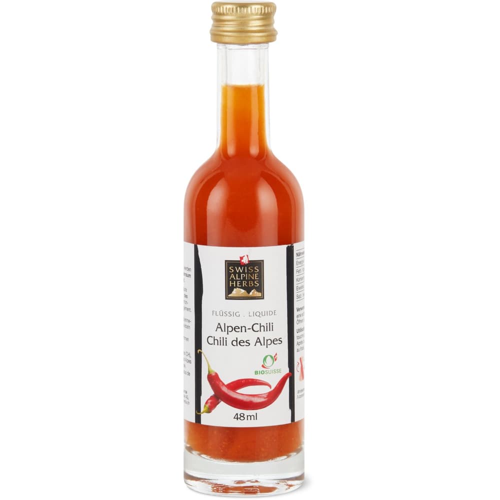 Swiss Alpine Herbs · Organic liquid Alpine chilli • Migros