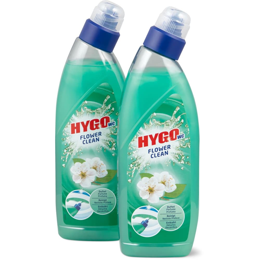 Hygo WC Fresh · WC-Reiniger · Flower Clean, 2 Flaschen à 750 ml • Migros