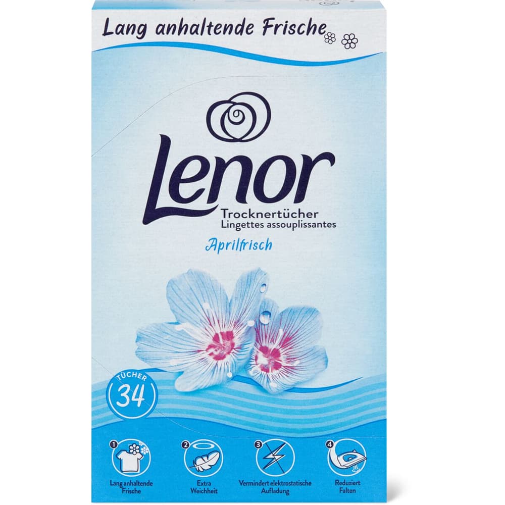 Lenor · Scented dryer sheets · April Fresh • Migros