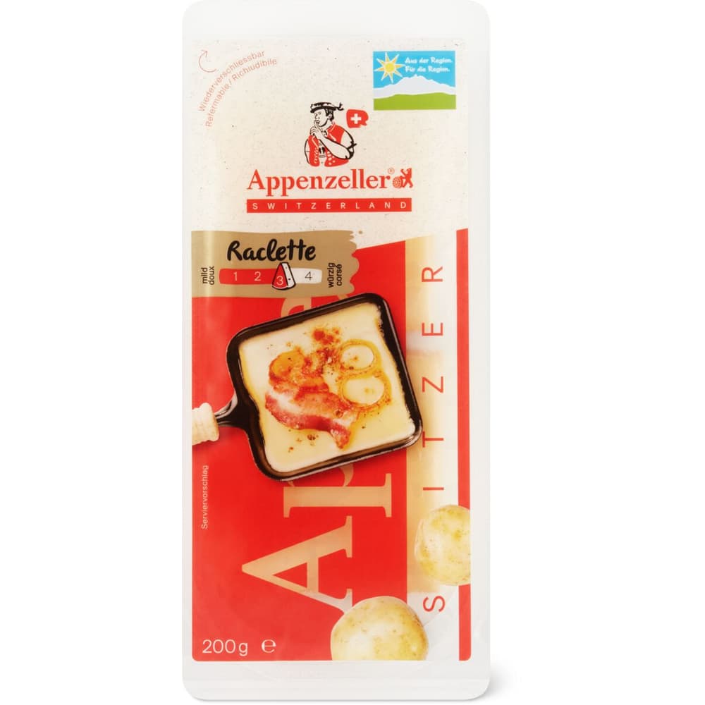Fromage à raclette d’Appenzell, en tranches • Migros