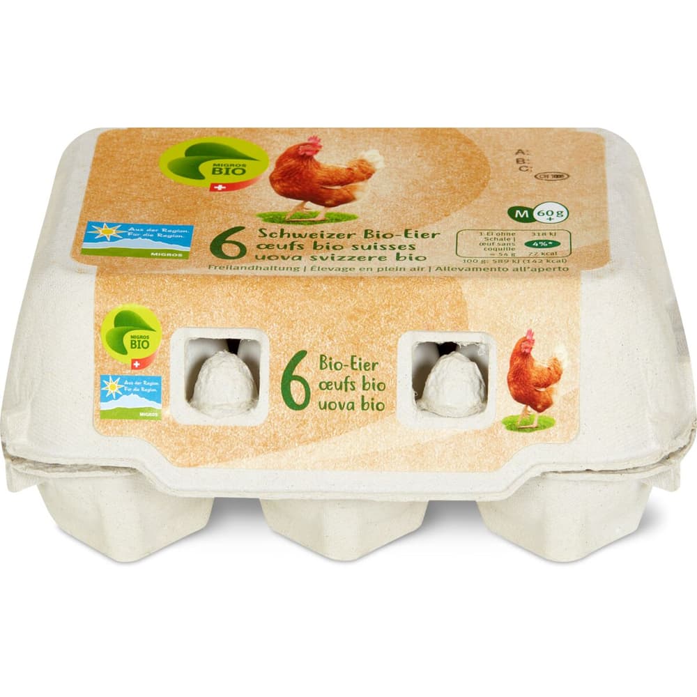 Buy Bio AdR Eier CH FL 60g+ • Migros
