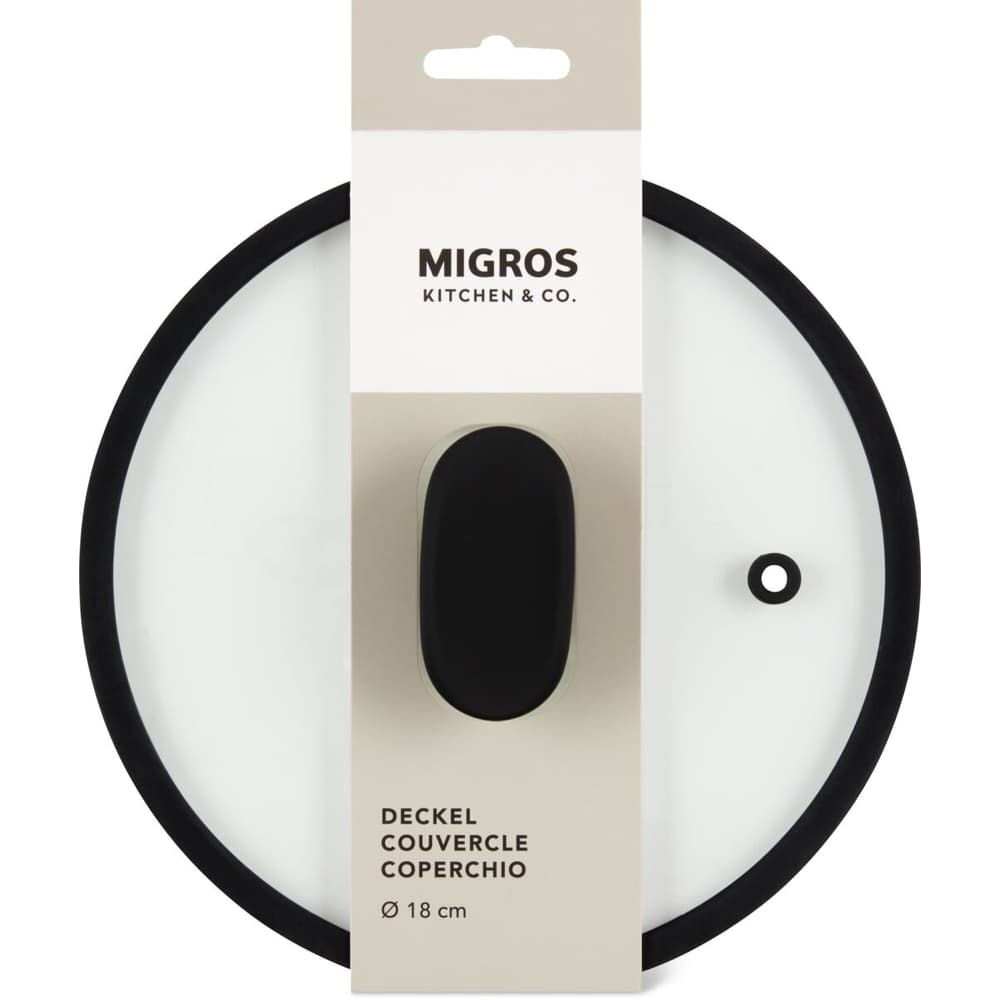 Migros Kitchen & Co. · Couvercle en verre · ø 18cm • Migros
