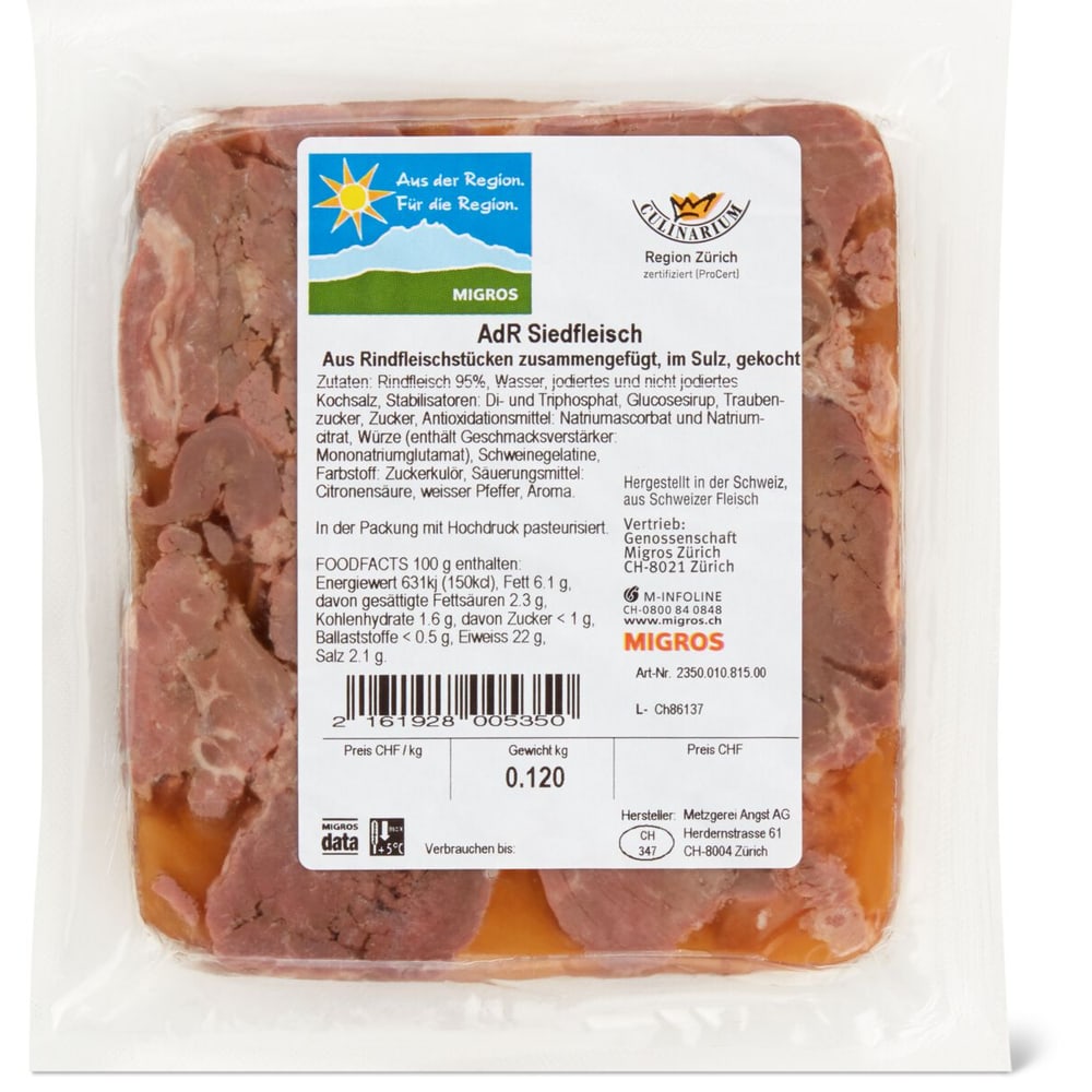 Siedfleisch im Sulz • Migros