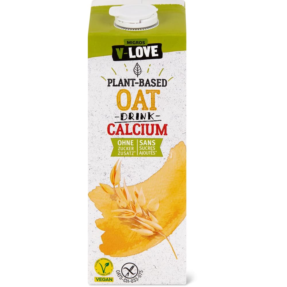 V-Love · Boisson à base d'avoine · Calcium • Migros
