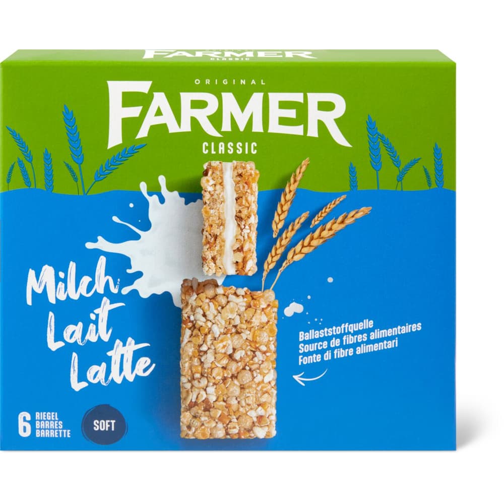 Farmer Classic · Getreideriegel · Milch • Migros