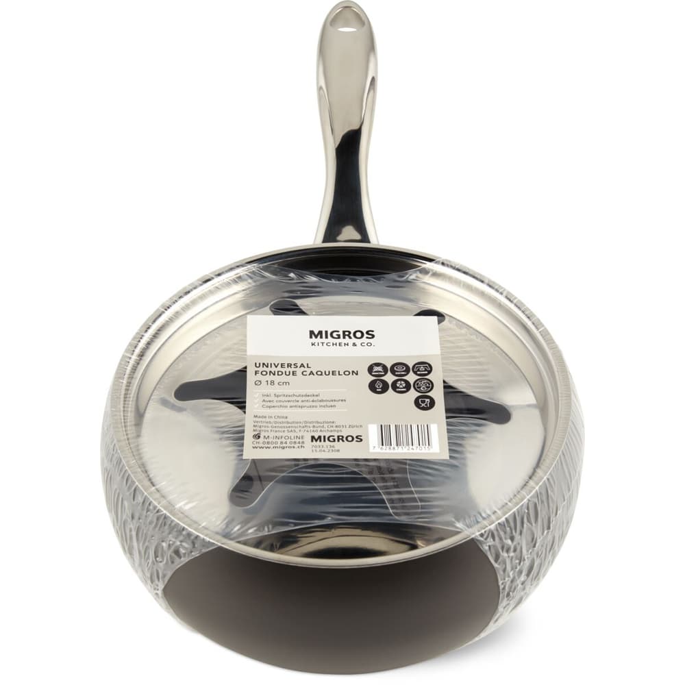 Migros Kitchen & Co. · Universal fondue pot · ø 18cm • Migros