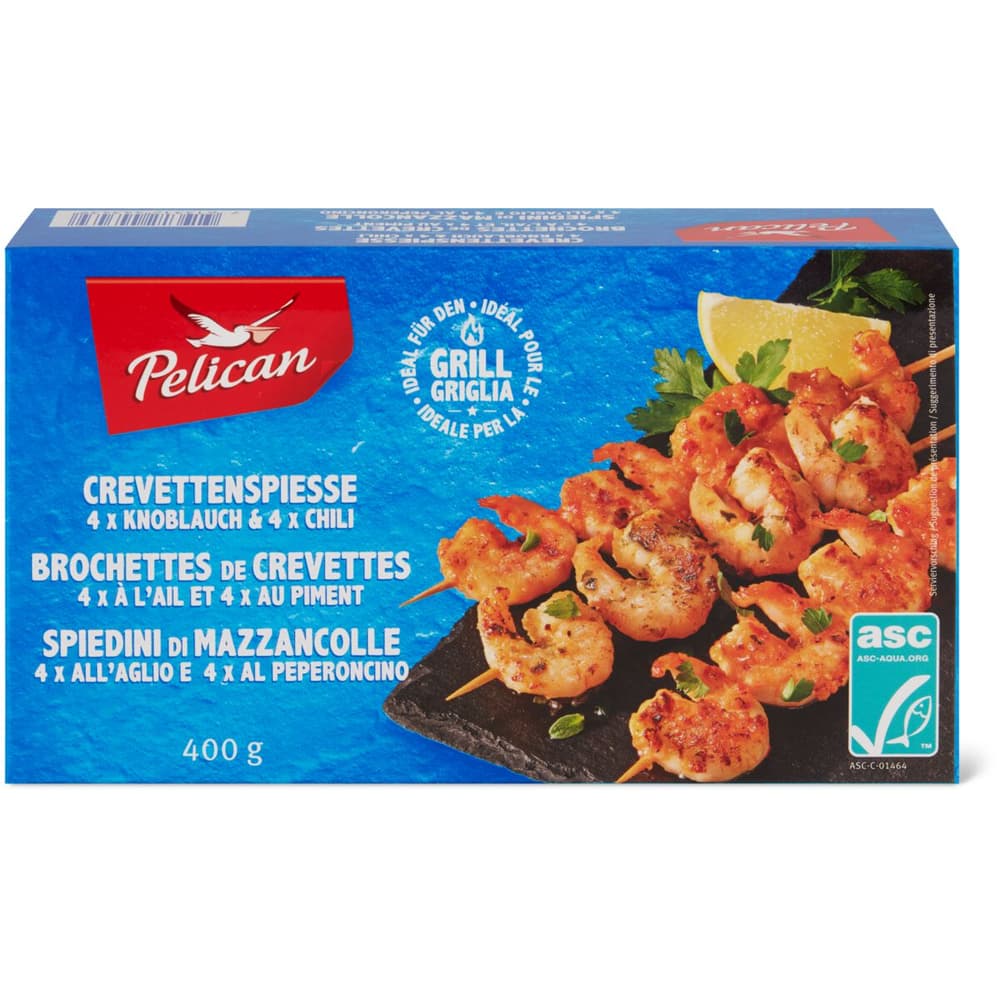 ASC CREVETTENSPIESSE 400G • Migros
