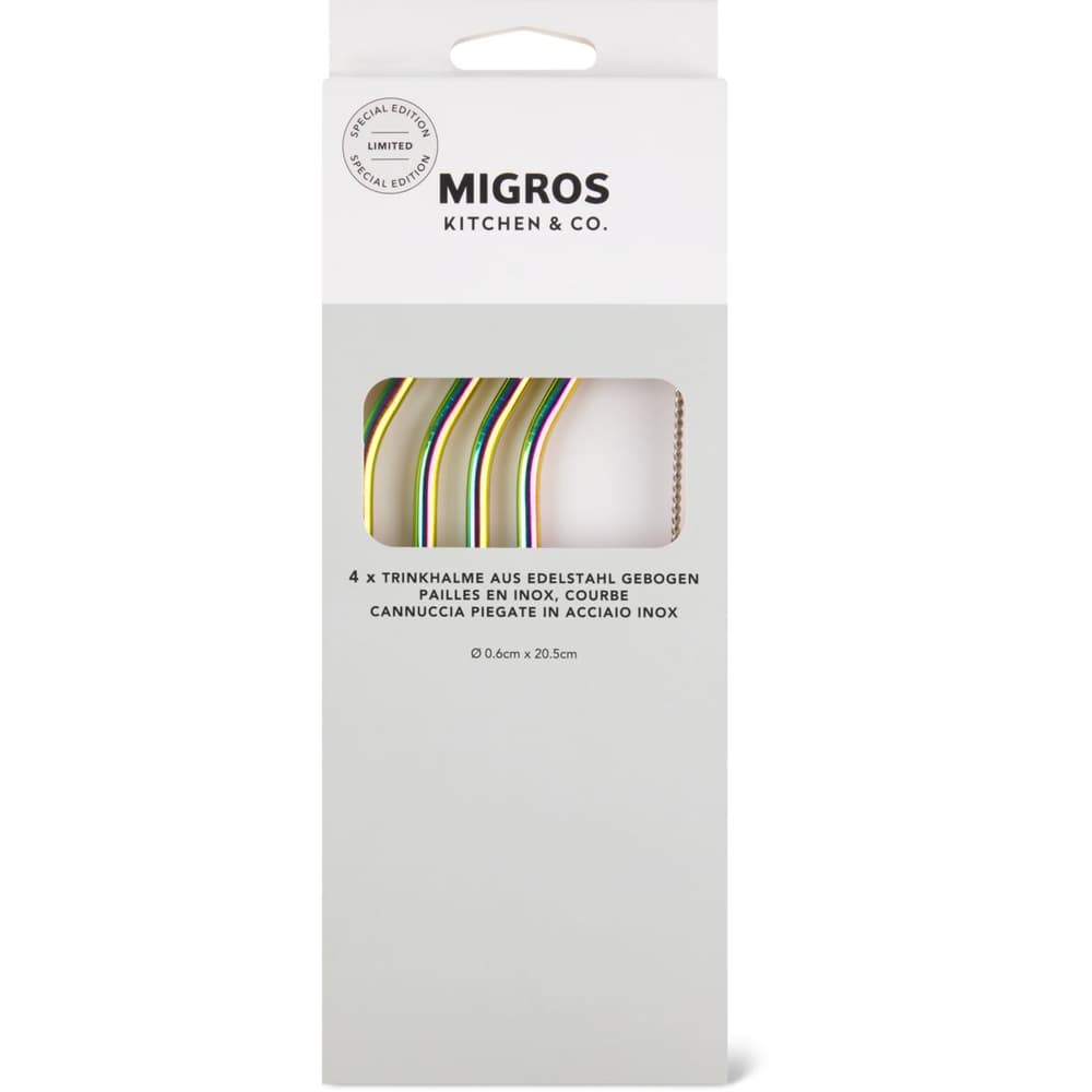 Cannucce acciaio inox 4 pz • Migros