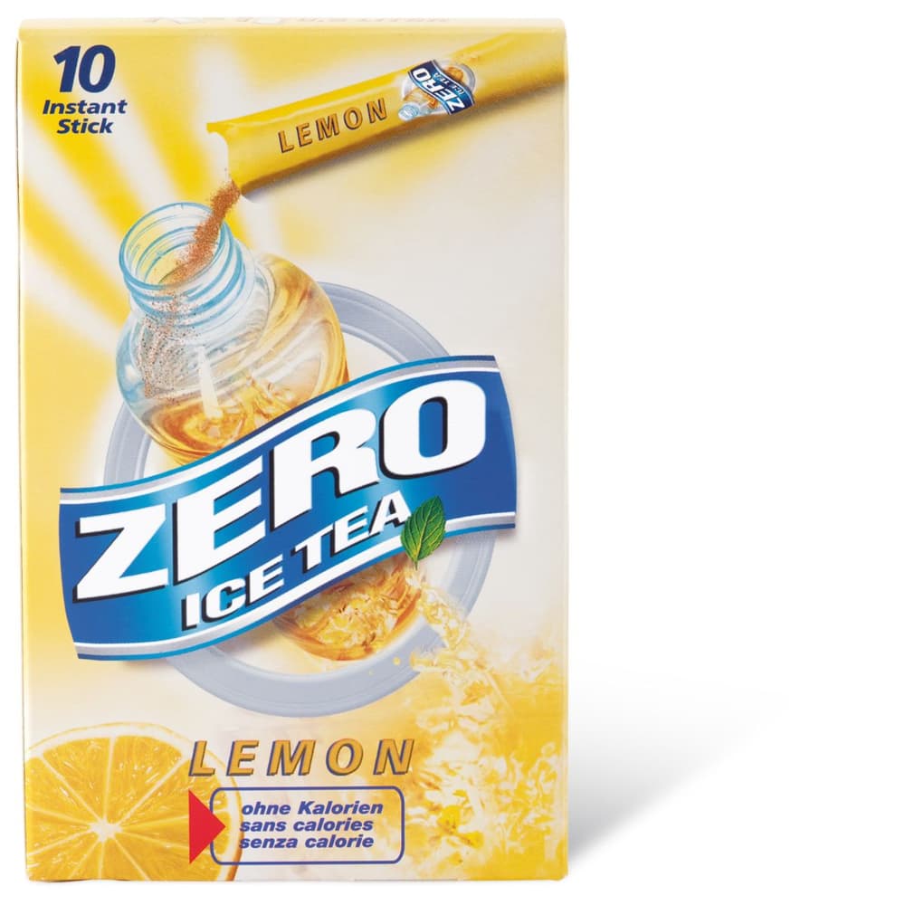 Ice Tea Zero · Eistee Pulver · Zitrone, zuckerfrei • Migros