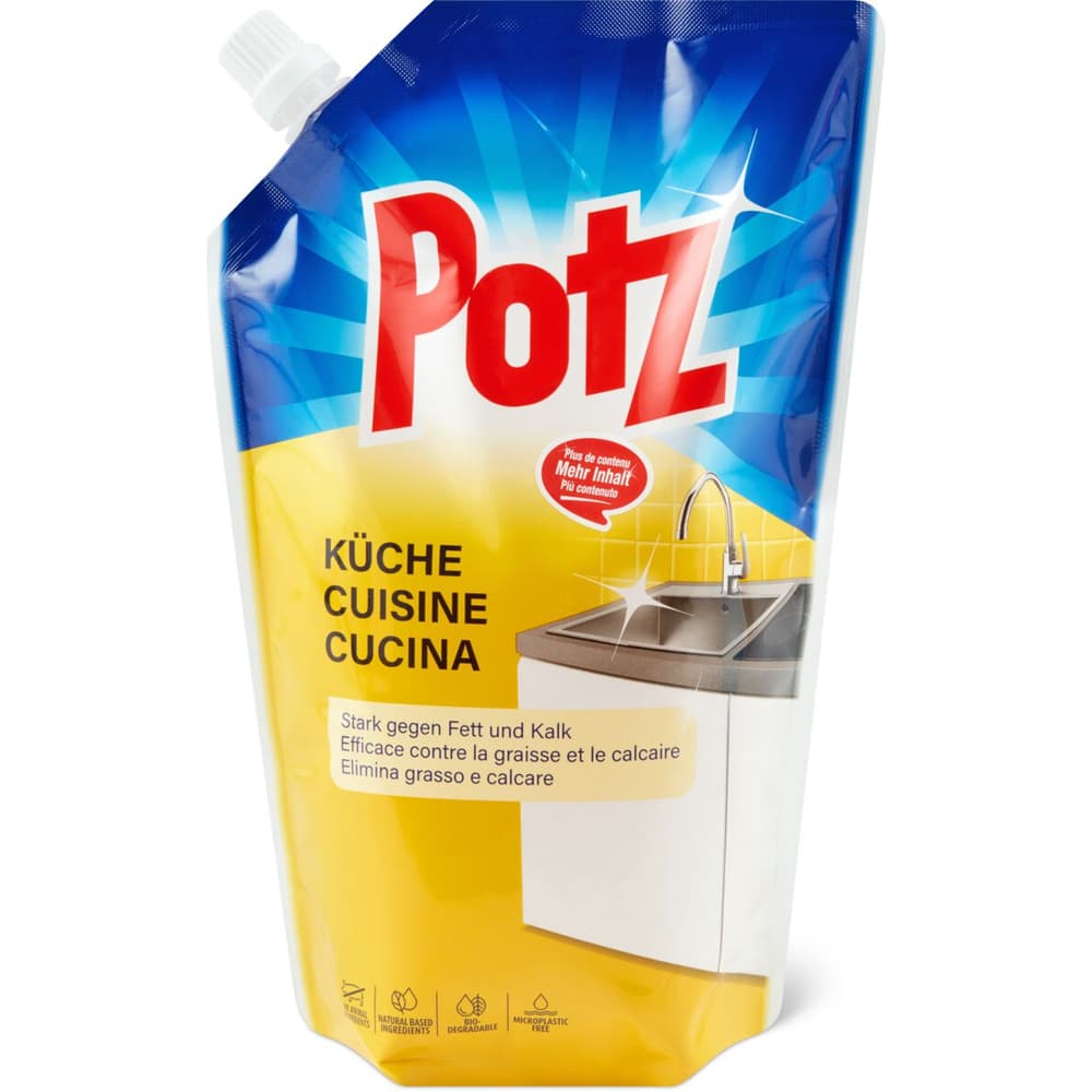 Potz · Potz détergent cuisine recharge • Migros