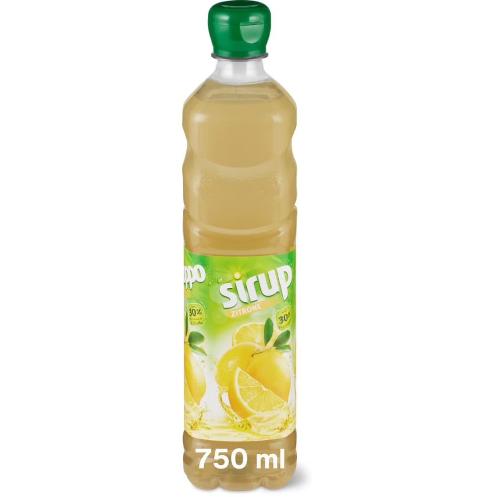 Sirup · Sciroppo · Limone 30% con aroma • Migros