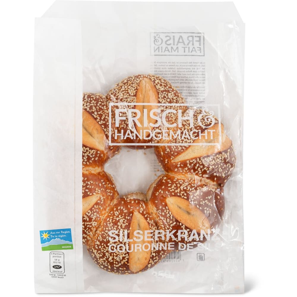 Frisch & Handgemacht · Aus der Region Silserkranz mit Sesam • Migros