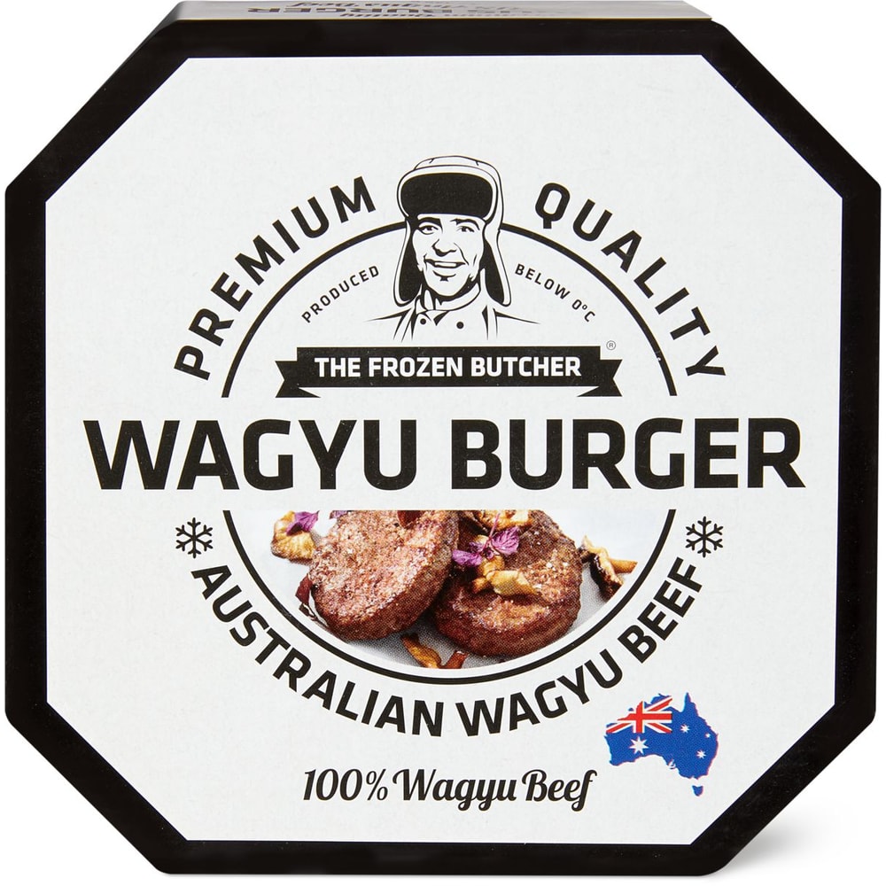 The Frozen Butcher Premium Quality · Wagyu Burger • Migros