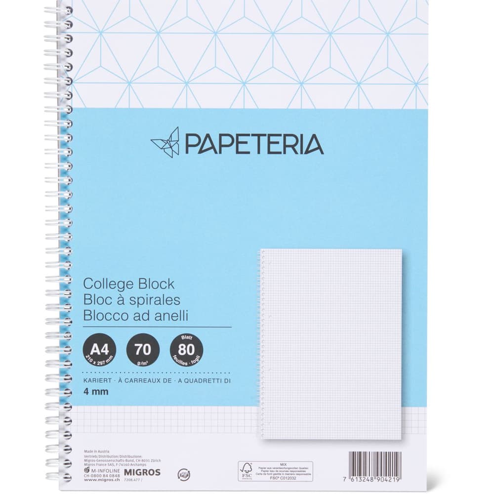 College Block kariert • Migros