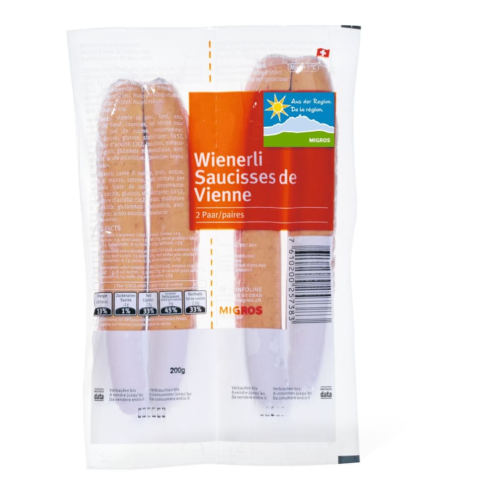 Wienerli 4 Stück • Migros