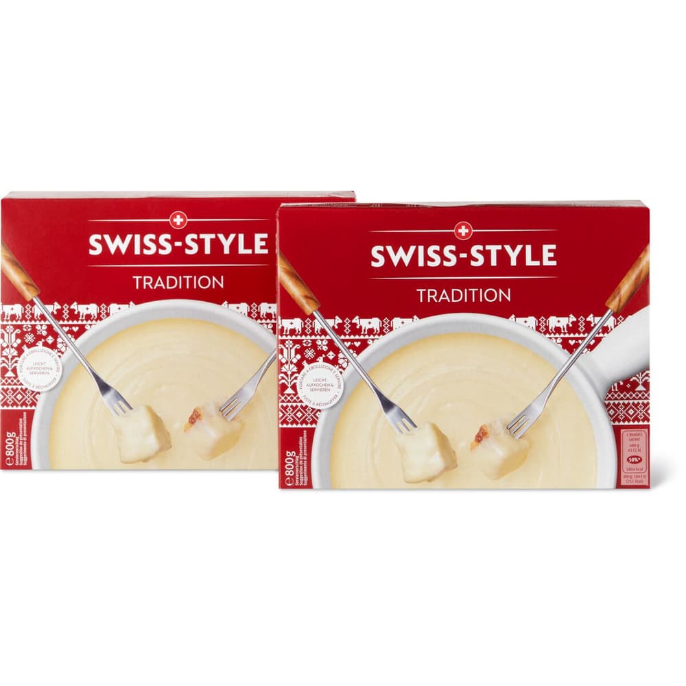 Swiss-Style Tradition · Fertig - Fondue • Migros