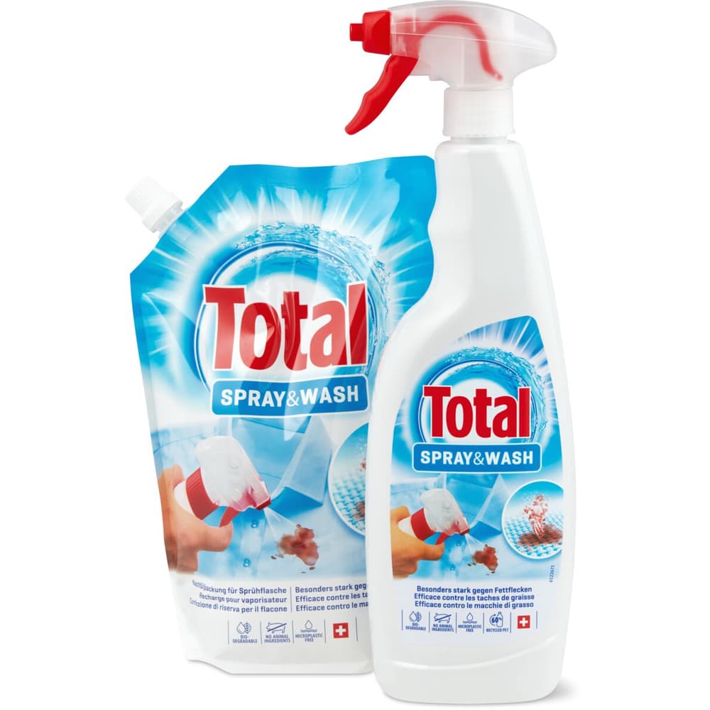 Kaufen Total Spray & Wash · Spray + Nachfüllpackung · gegen Fettflecken • Migros