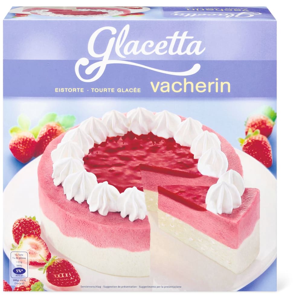 Glacetta · Ice cream cake · Vacherin • Migros