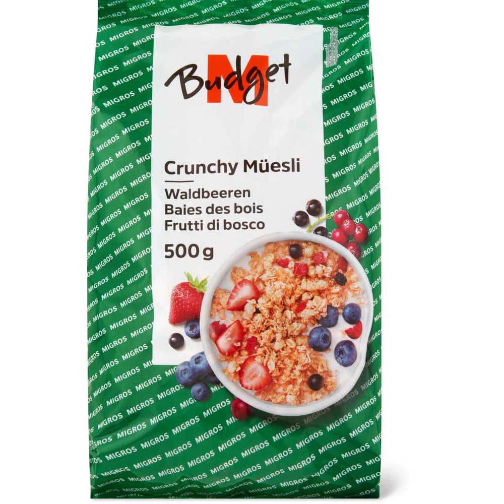 M-Budget · Muesli croccante · Con frutti di bosco • Migros